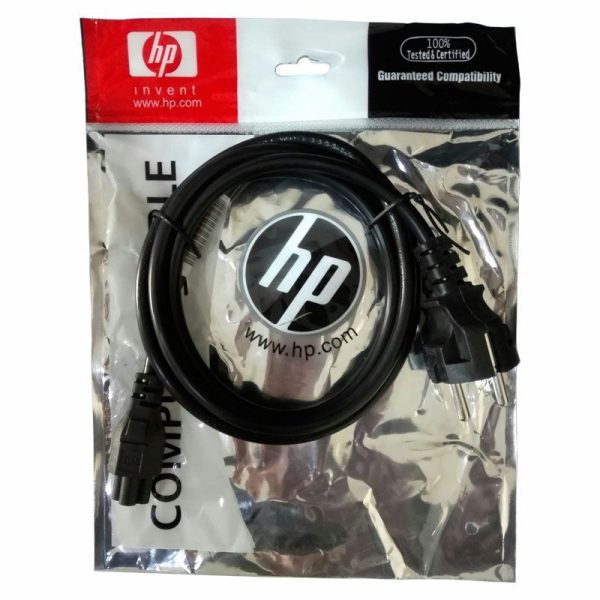 کابل برق لپ تاپ HP 1.8m - متین جانبی