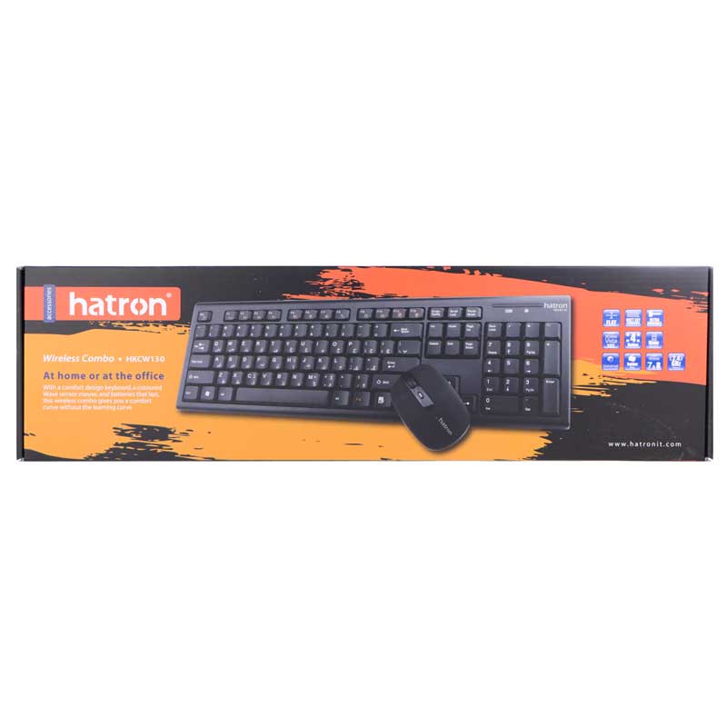 موس و کیبورد بی سیم Hatron HKCW130r - متین جانبی