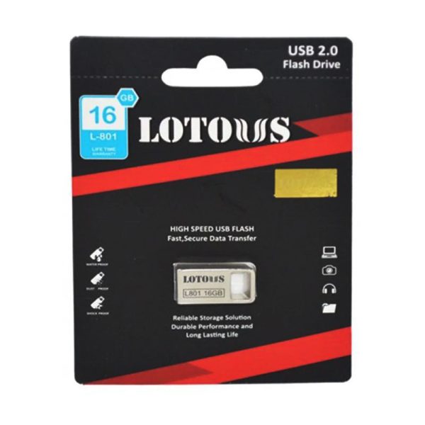 فلش مموری LOTOUS مدل USB2 L801 حافظه 16GB - متین جانبی