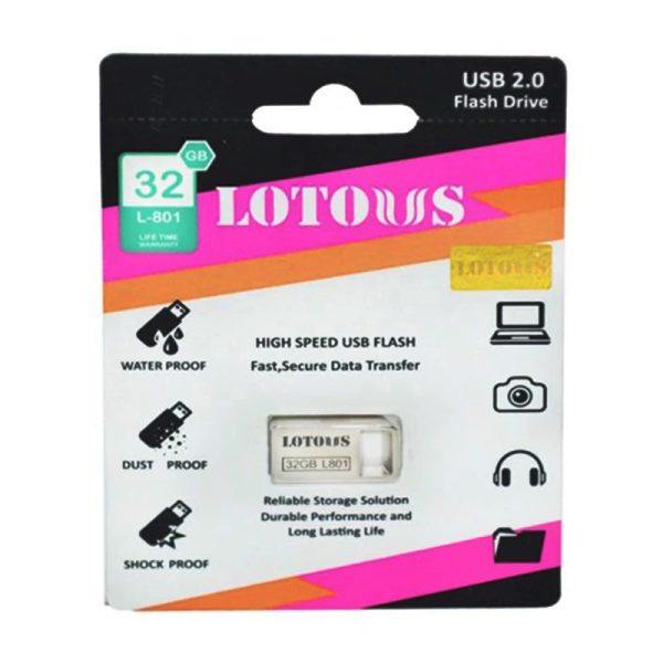 فلش مموری LOTOUS مدل USB2 L801 حافظه 32GB - متین جانبی