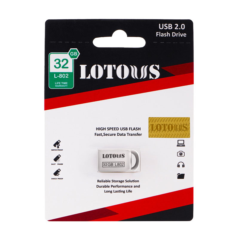 فلش مموری LOTOUS مدل USB2 L802 حافظه 32GB - متین جانبی