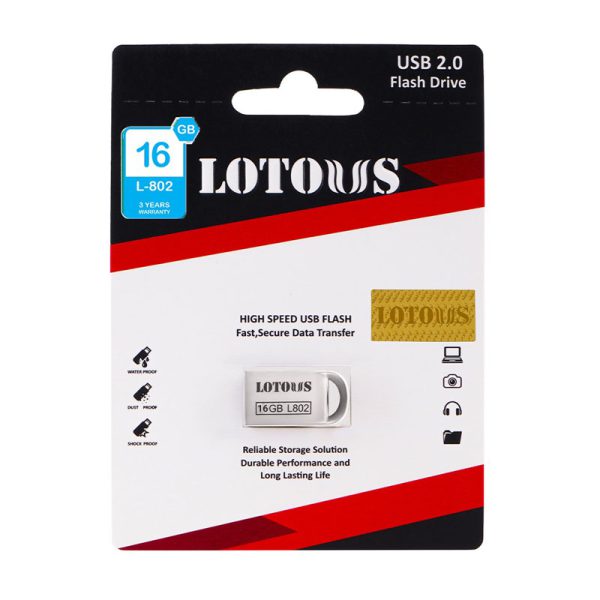 فلش مموری LOTOUS مدل USB2 L802 حافظه 16GB - متین جانبی
