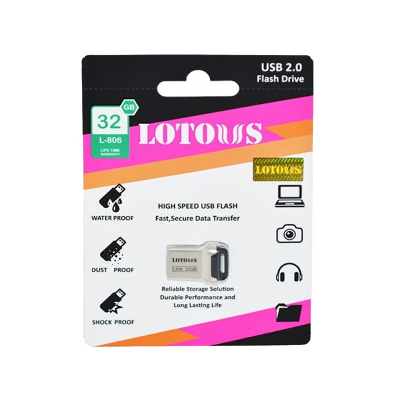 فلش مموری LOTOUS مدل USB2 L806 حافظه 32GB - متین جانبی