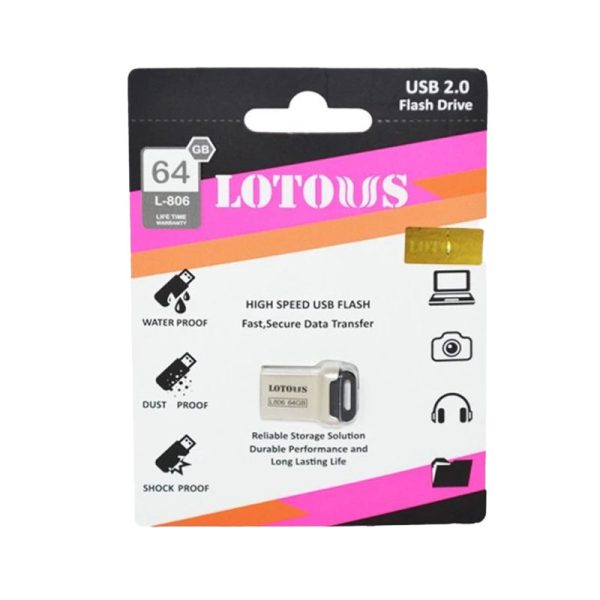 فلش مموری LOTOUS مدل USB2 L806 حافظه 64GB - متین جانبی