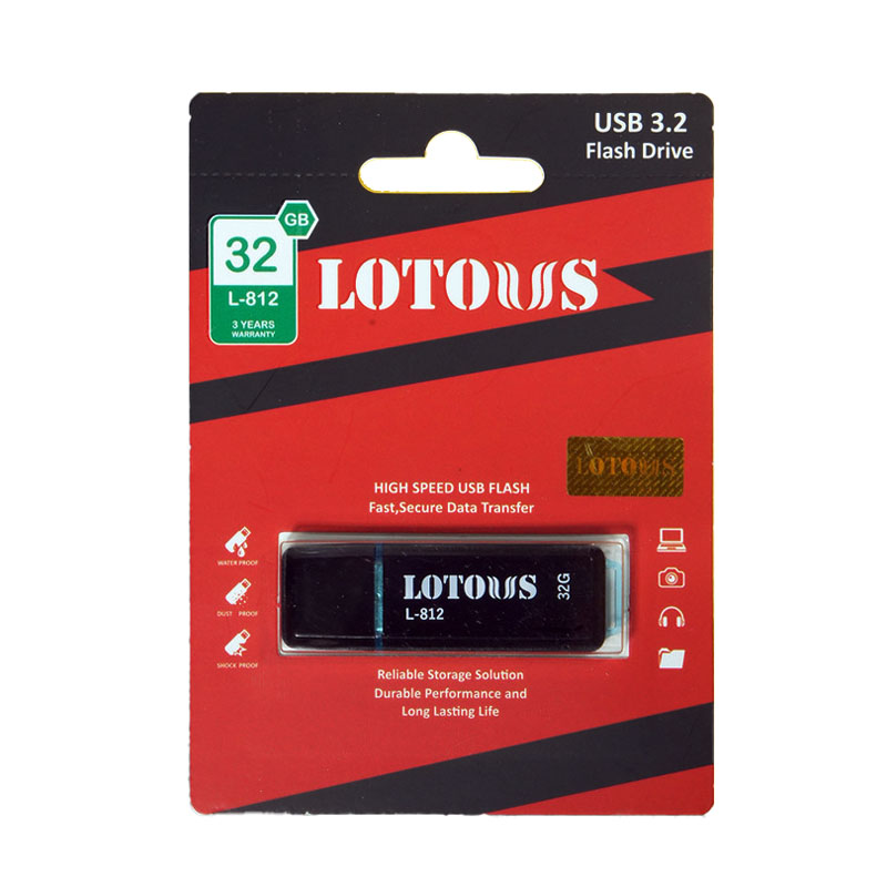 فلش مموری LOTOUS مدل USB3.1 L812 حافظه 32GB - متین جانبی