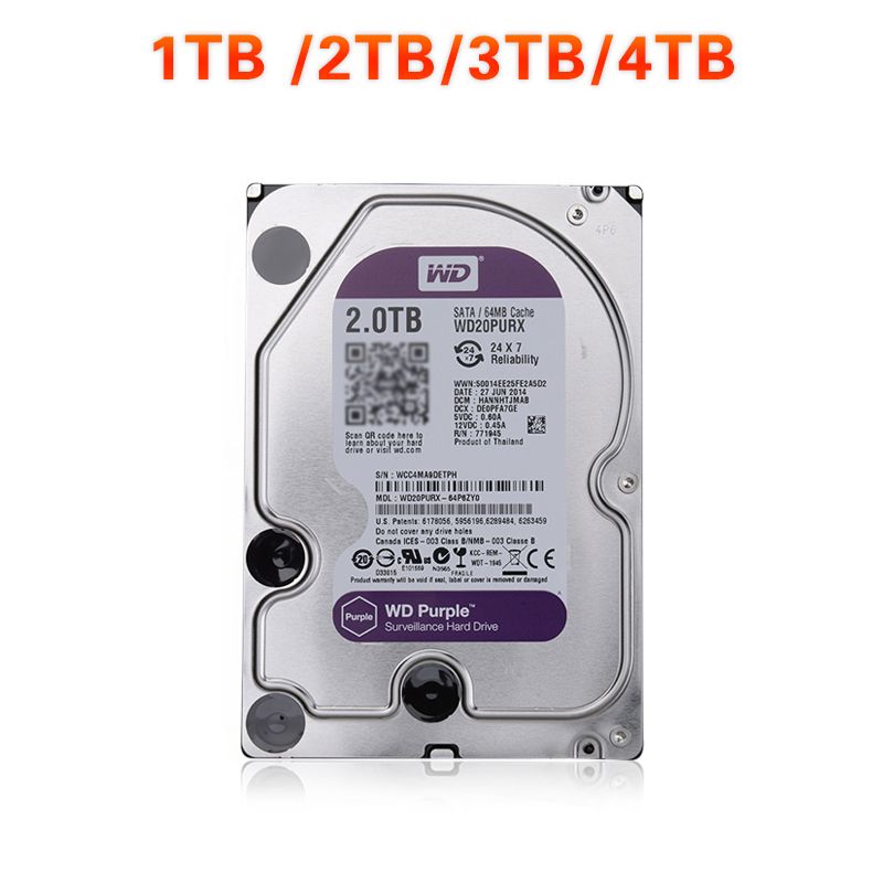 هارددیسک اینترنال وسترن دیجیتال مدل Purple WD20PURX ظرفیت 2 ترابایت ...