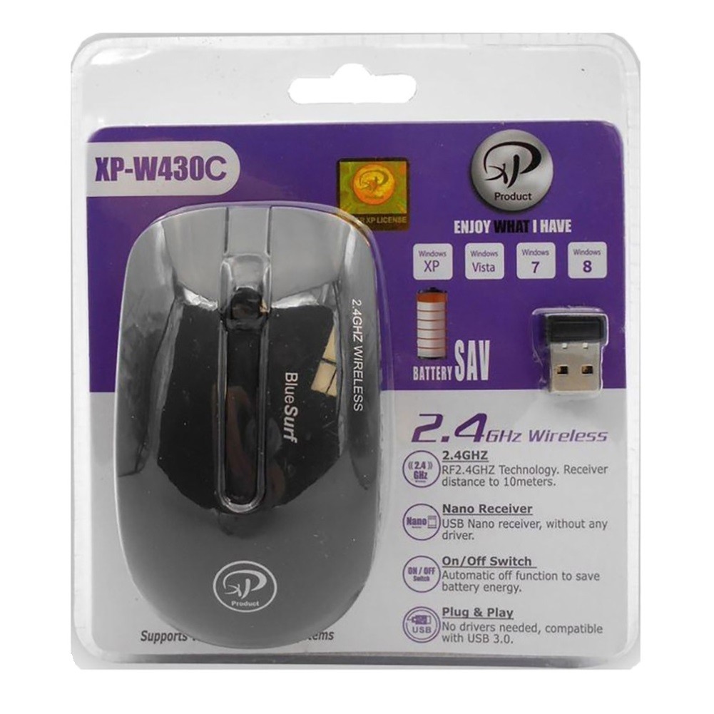 موس بیسیم XP مدل XP-W430 - متین جانبی