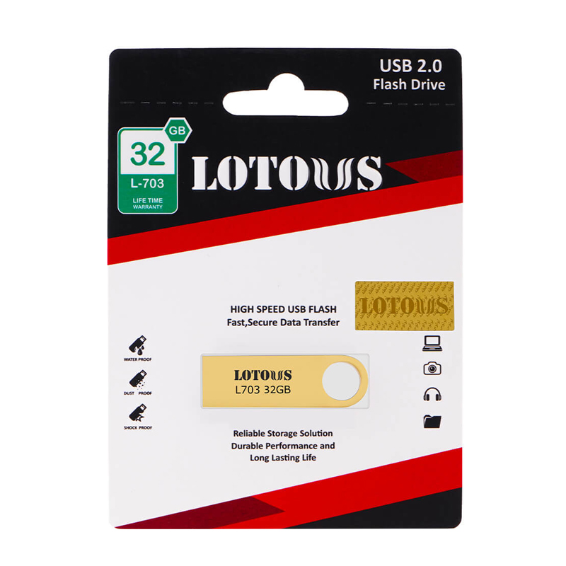 فلش مموری لوتوس مدل L703 ظرفیت 32 گیگابایت - متین جانبی