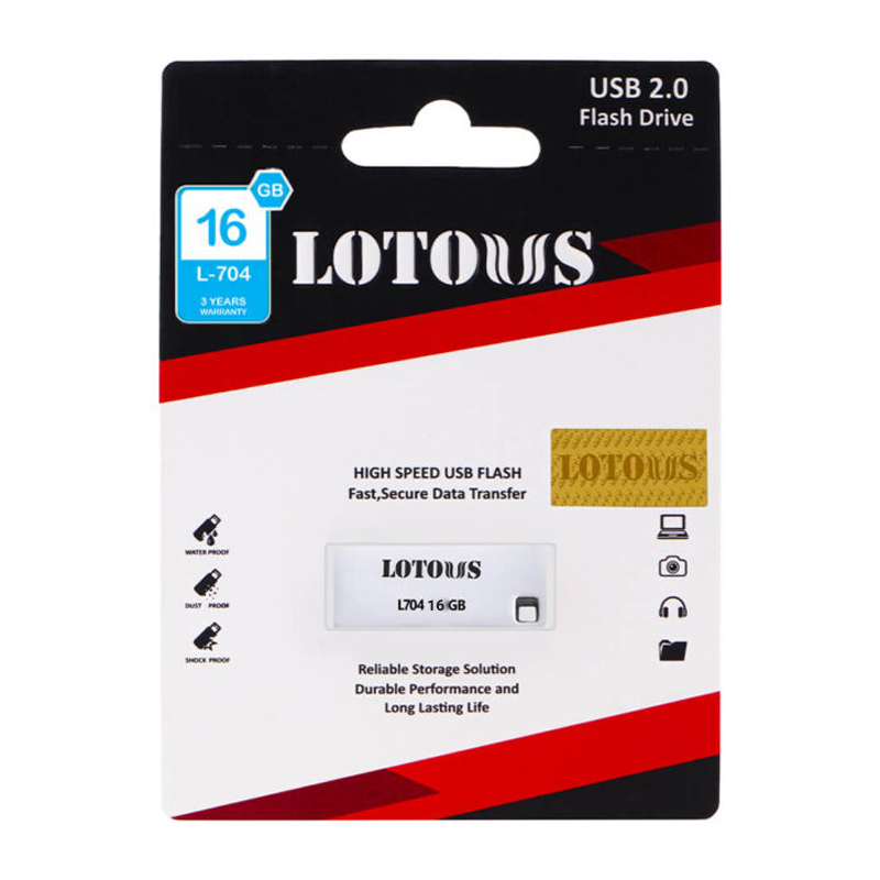 فلش مموری لوتوس مدل L704 ظرفیت 16 گیگابایت - متین جانبی