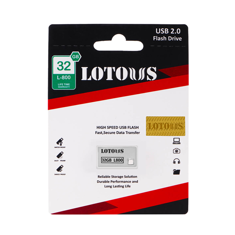 فلش مموری لوتوس مدل L800 ظرفیت 32 گیگابایت - متین جانبی