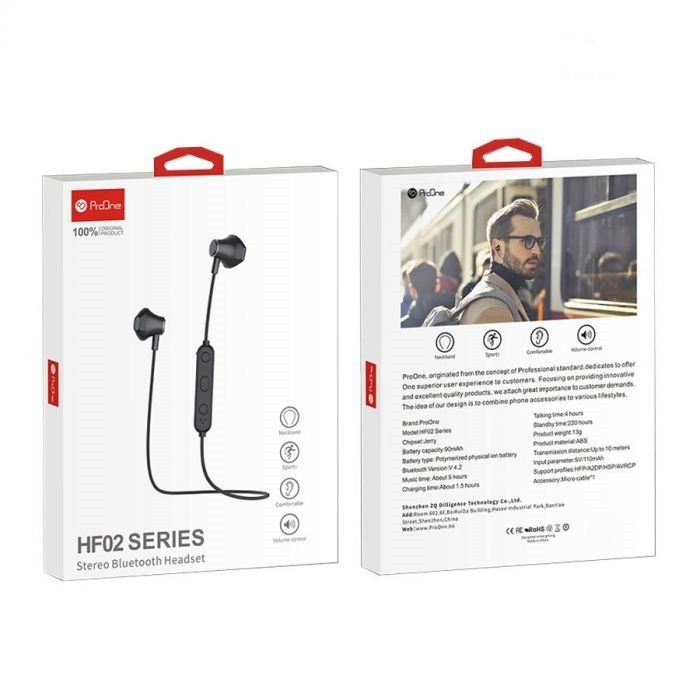 هدست بلوتوث ProOne مدل HF02 - متین جانبی