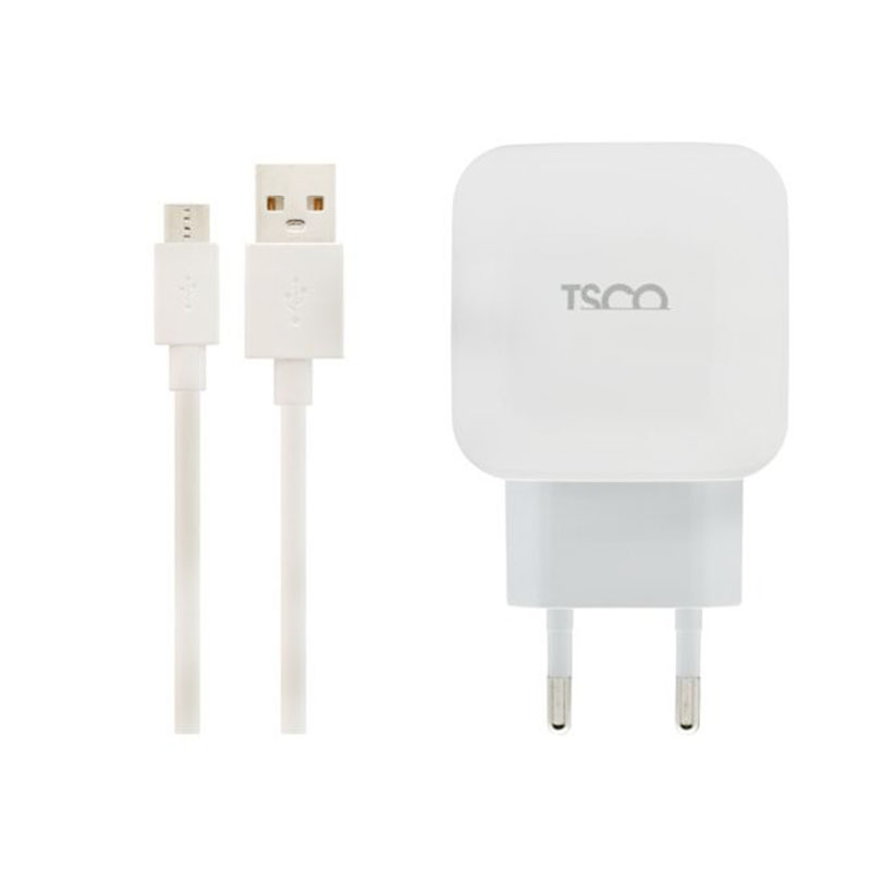 شارژر دیواری تسکو TTC56 به همراه کابل تبدیل - متین جانبی