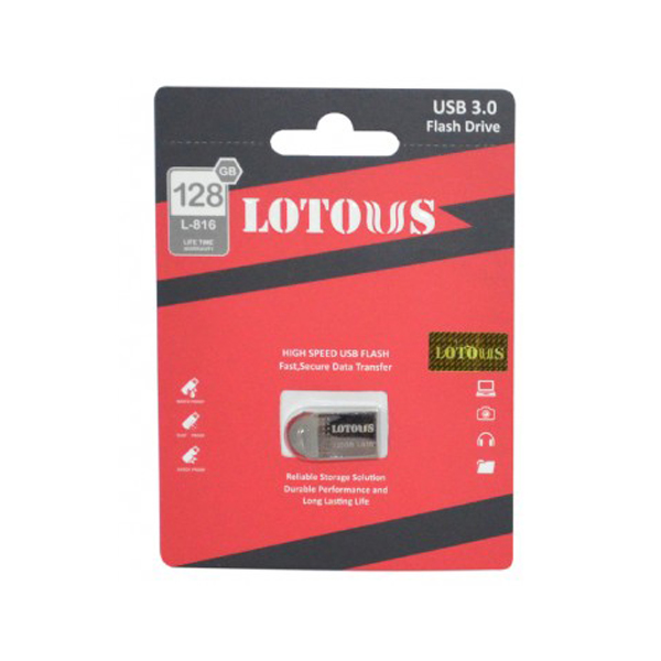 فلش مموری لوتوس USB 3.0 مدل L816 ظرفیت 128 گیگابایت - متین جانبی