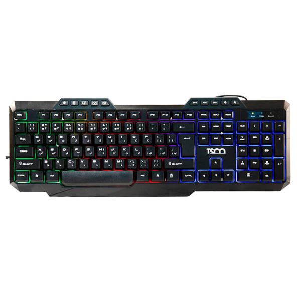 کیبورد گیمینگ سیم دار تسکو مدل TK-8019 - متین جانبی