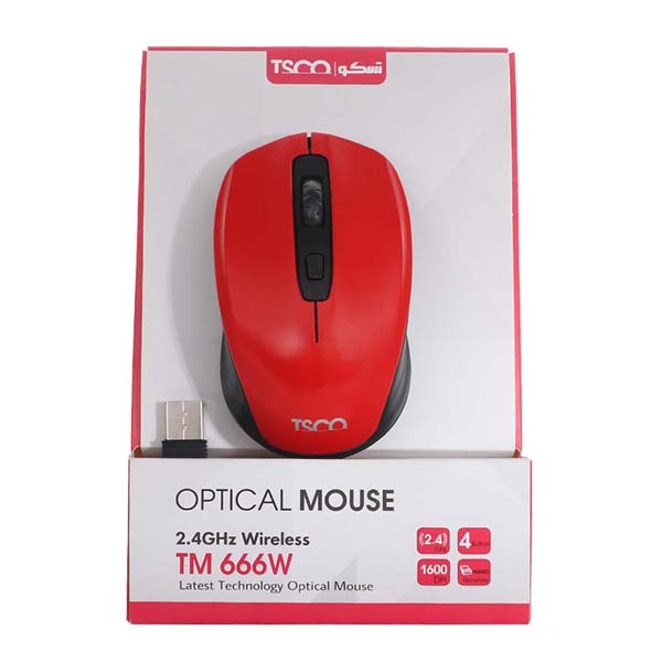 ماوس بی سیم تسکو مدل TM 666W - متین جانبی