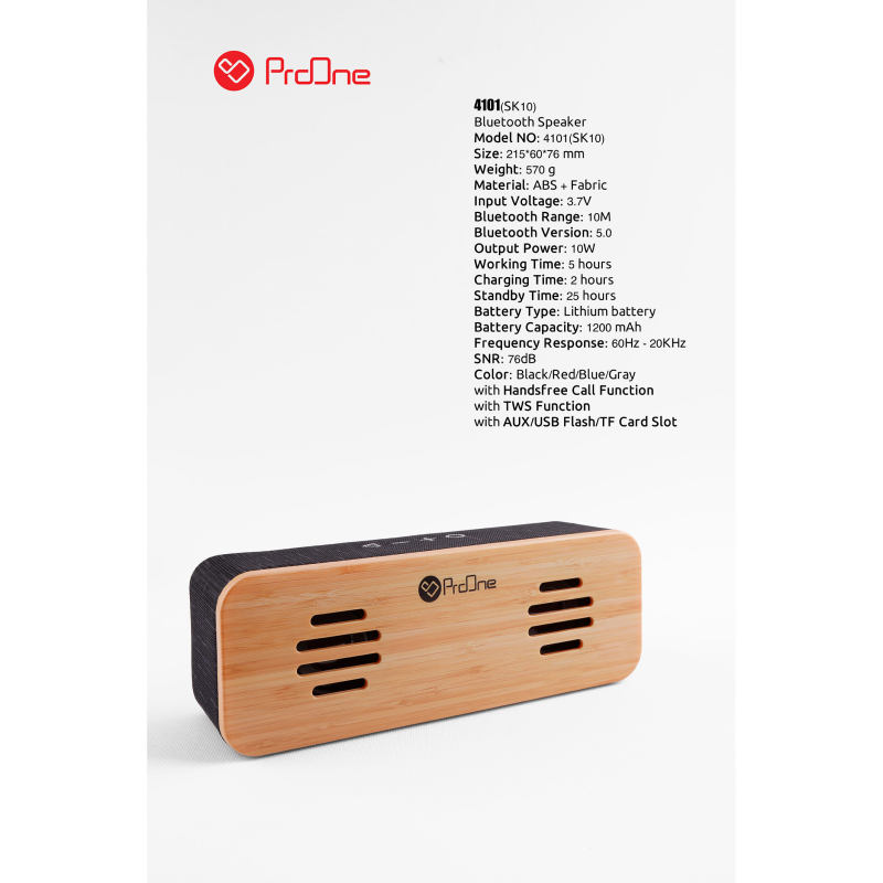 اسپیکر بلوتوثی قابل حمل پرووان مدل sk10–psb4101 - متین جانبی