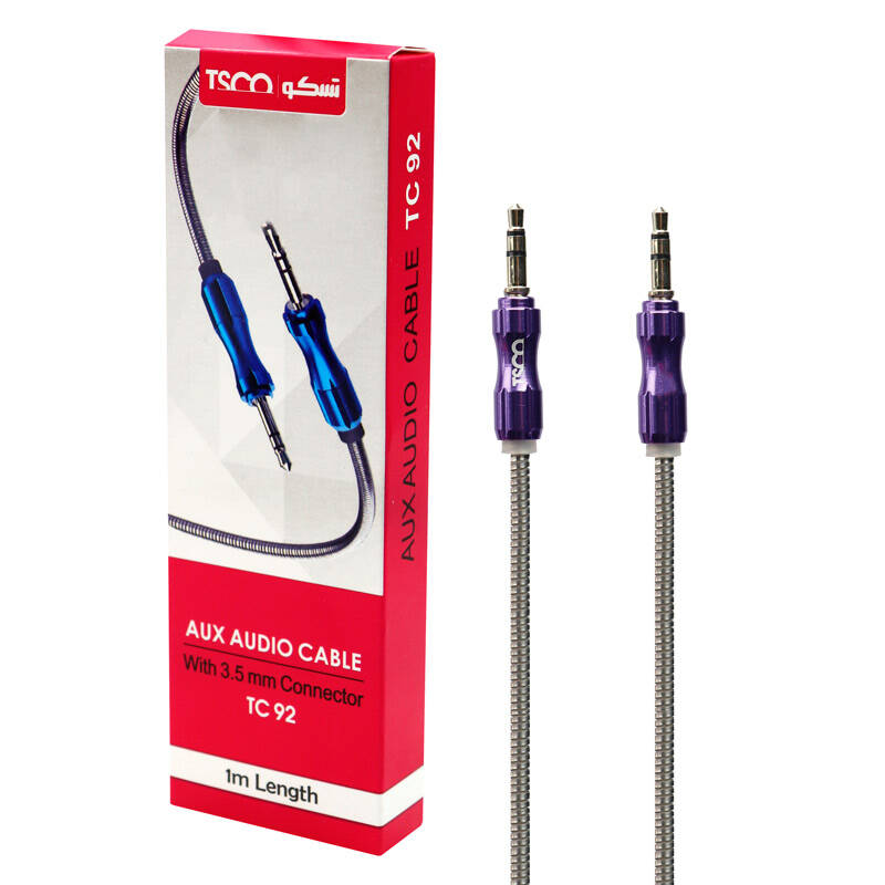 کابل AUX تسکو مدل TC 92 طول 1 متر - متین جانبی