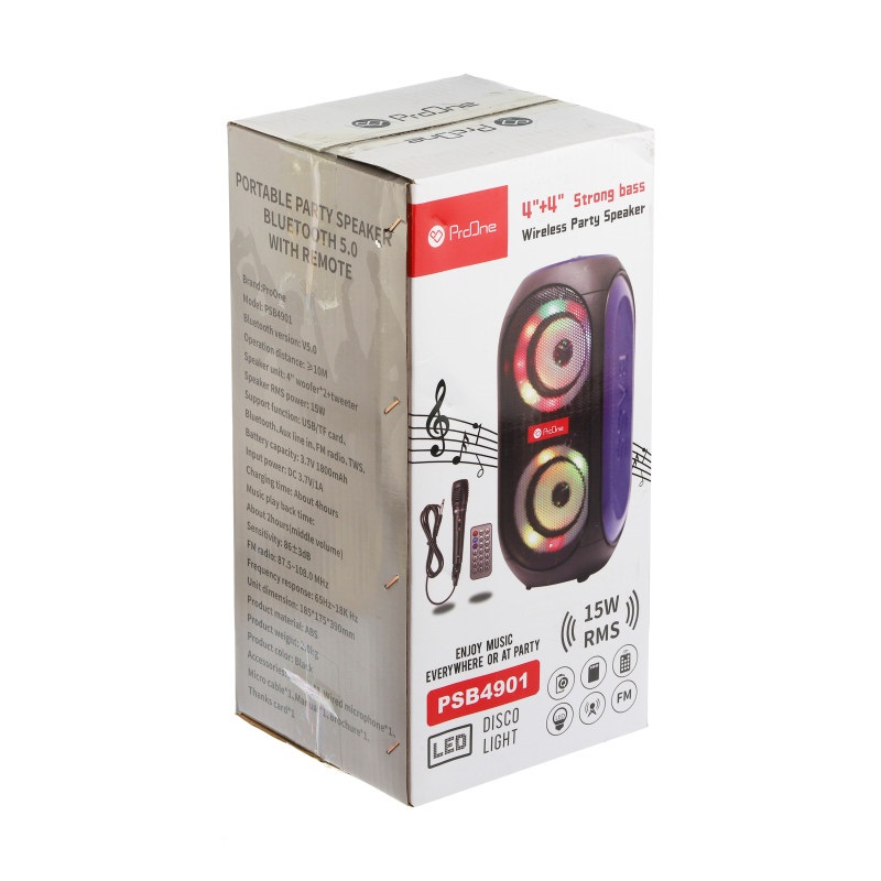 اسپیکر بلوتوثی قابل حمل پرووان مدل PSB4901 - متین جانبی