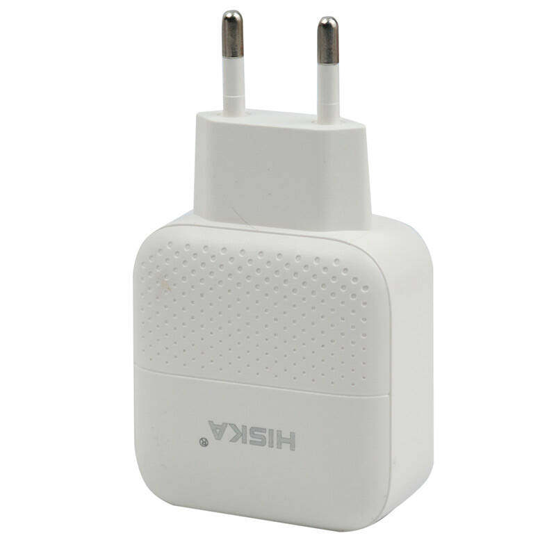 شارژر دیواری فست شارژ هیسکا مدل H-111Q + کابل تبدیل USB-C - متین جانبی