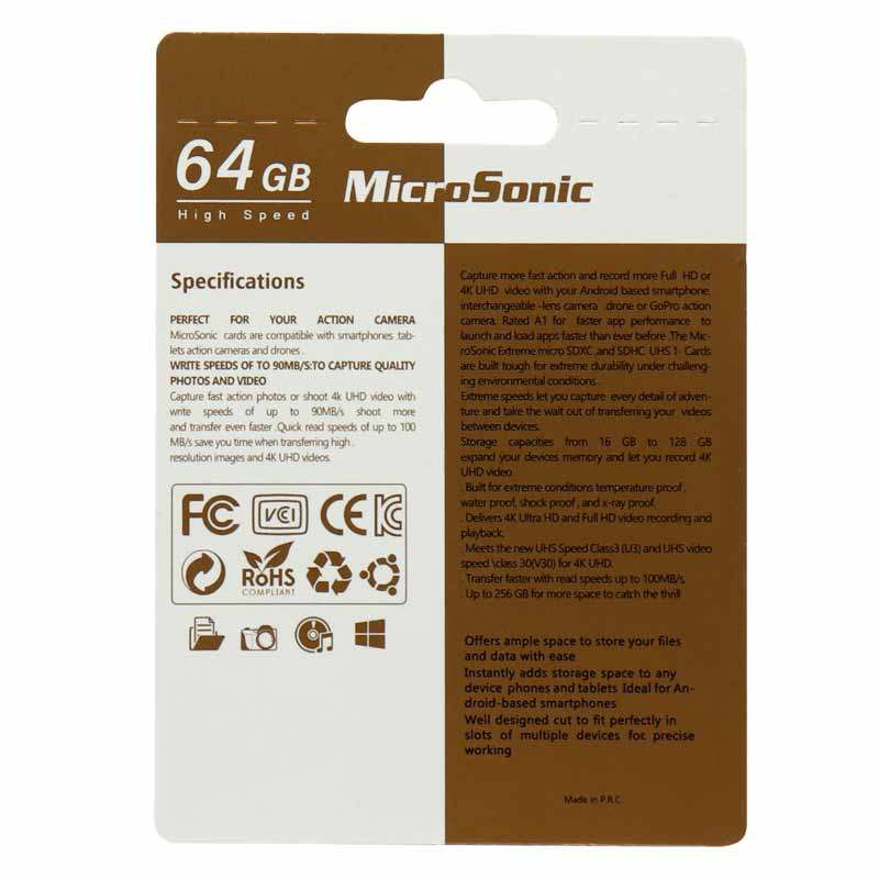 میکرومموری Microsonic مدل U3 ظرفیت 64 گیگابایت - متین جانبی