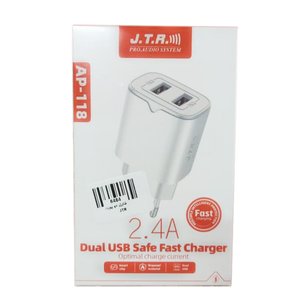 شارژر فست دو پورت JTR مدل AP-118 - متین جانبی