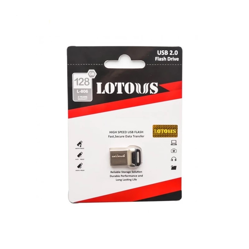 فلش مموری LOTOUS مدل USB2 L806 حافظه 128GB - متین جانبی
