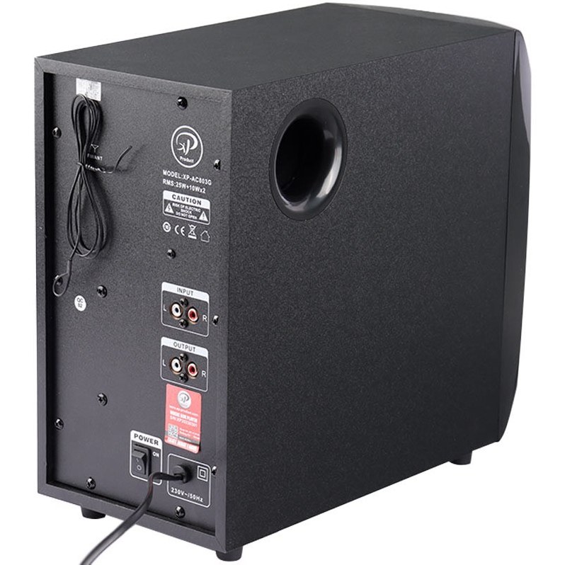 اسپیکر سه تکه بلوتوثی ایکس پی مدل AC803 - متین جانبی